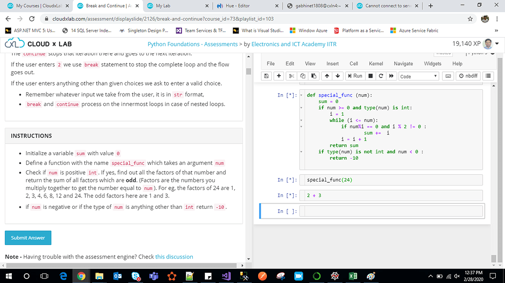 Cannot connect to server in Jupyter Notebook - Lab Support - CloudxLab ... Cannot connect to server in Jupyter Notebook - Lab Support - CloudxLab ...