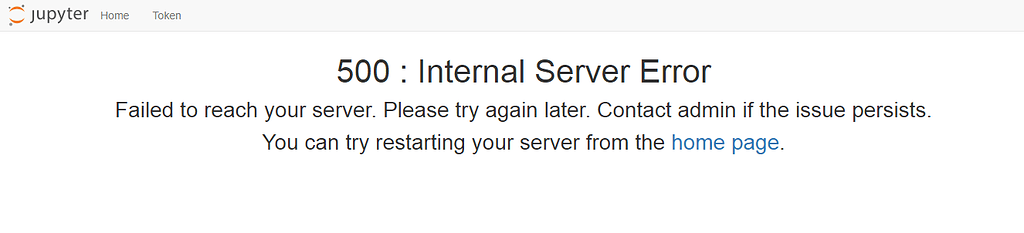 500 Internal Server Errorjupyter Notebook Cloudxlab Discussions