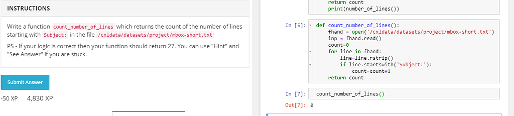 Code is correct but answer it is showing incorrect - Python Course ...